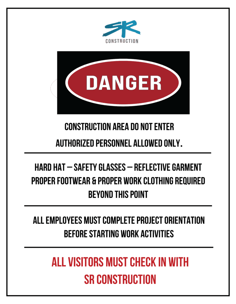 Danger - Construction Area - Do Not Enter - ACS