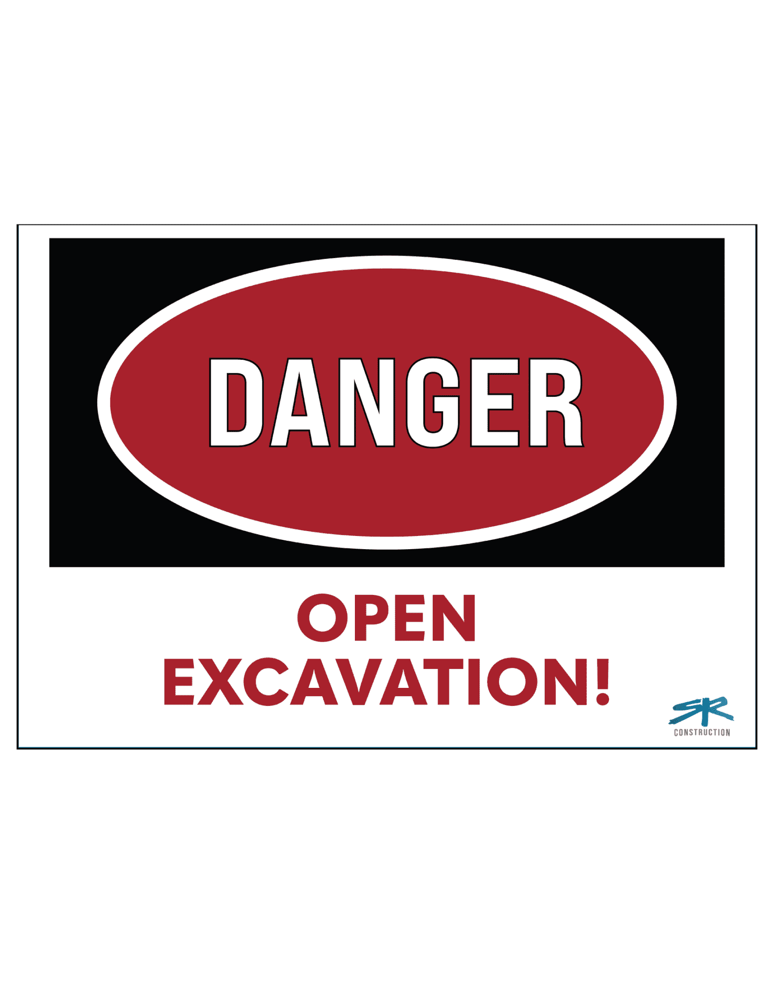 Warning Open Excavation - ACS